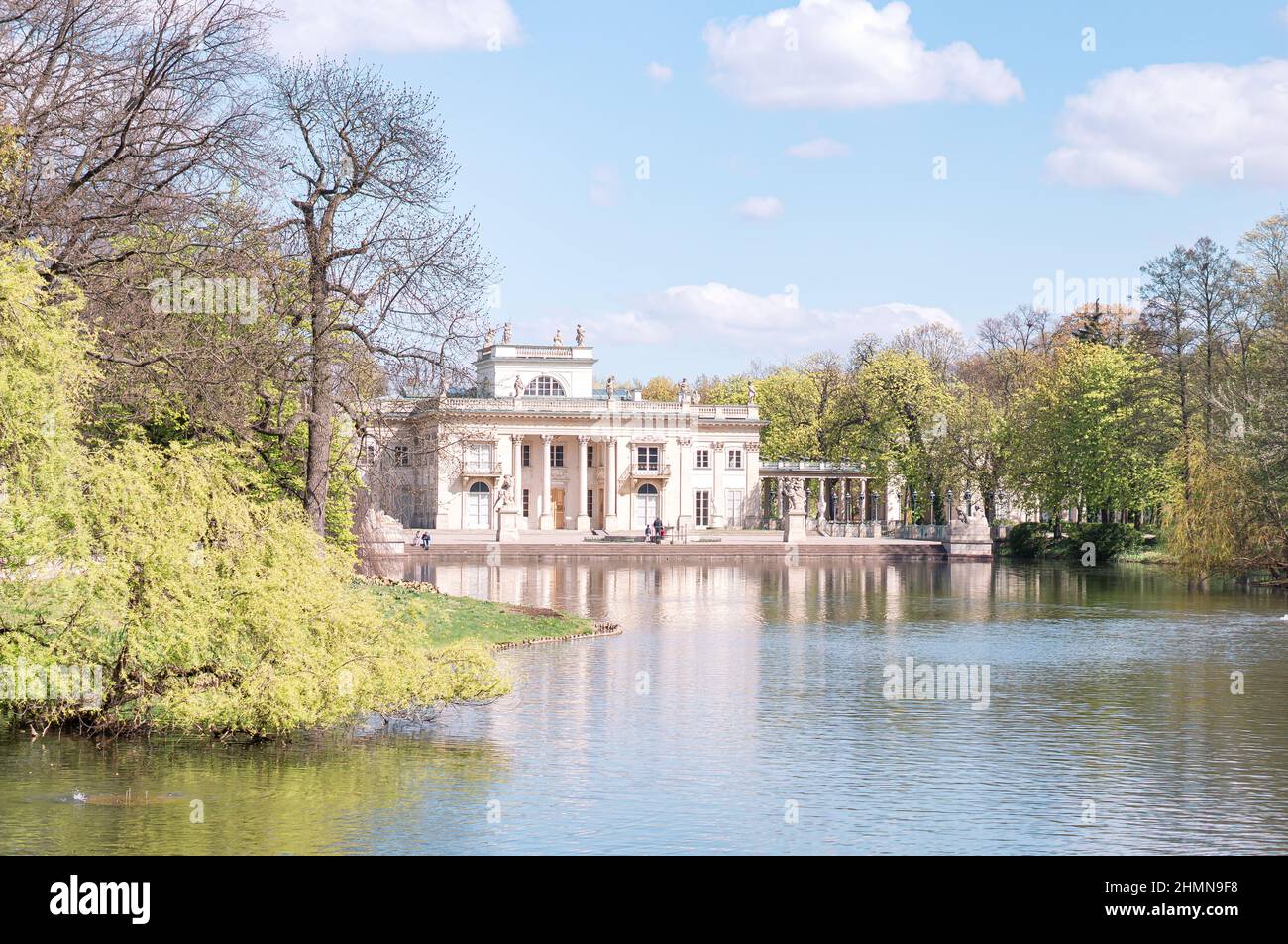 Palace on the Island in the Royal Bath park (Lazienki Krolewskie) in ...