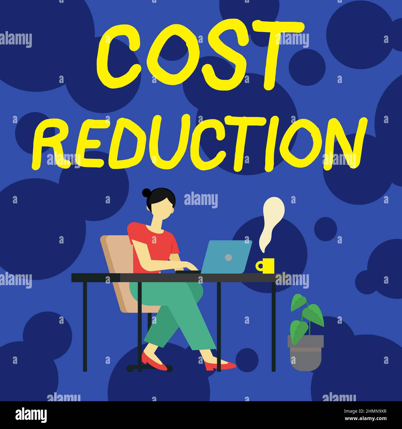 Sign displaying Cost Reduction. Word for process of finding and ...