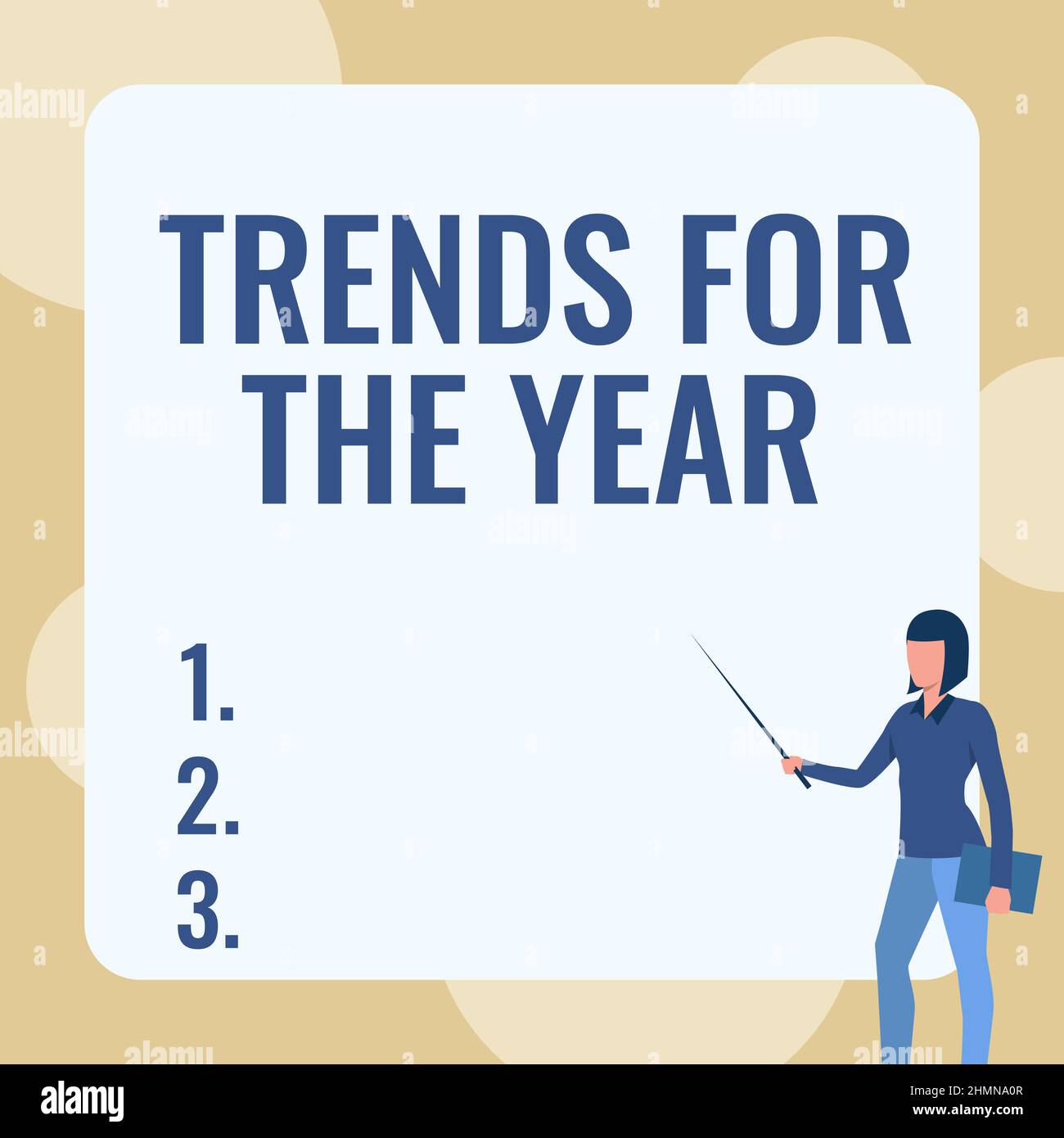 Handwriting text Trends For The Year. Business showcase Modern trendy ...