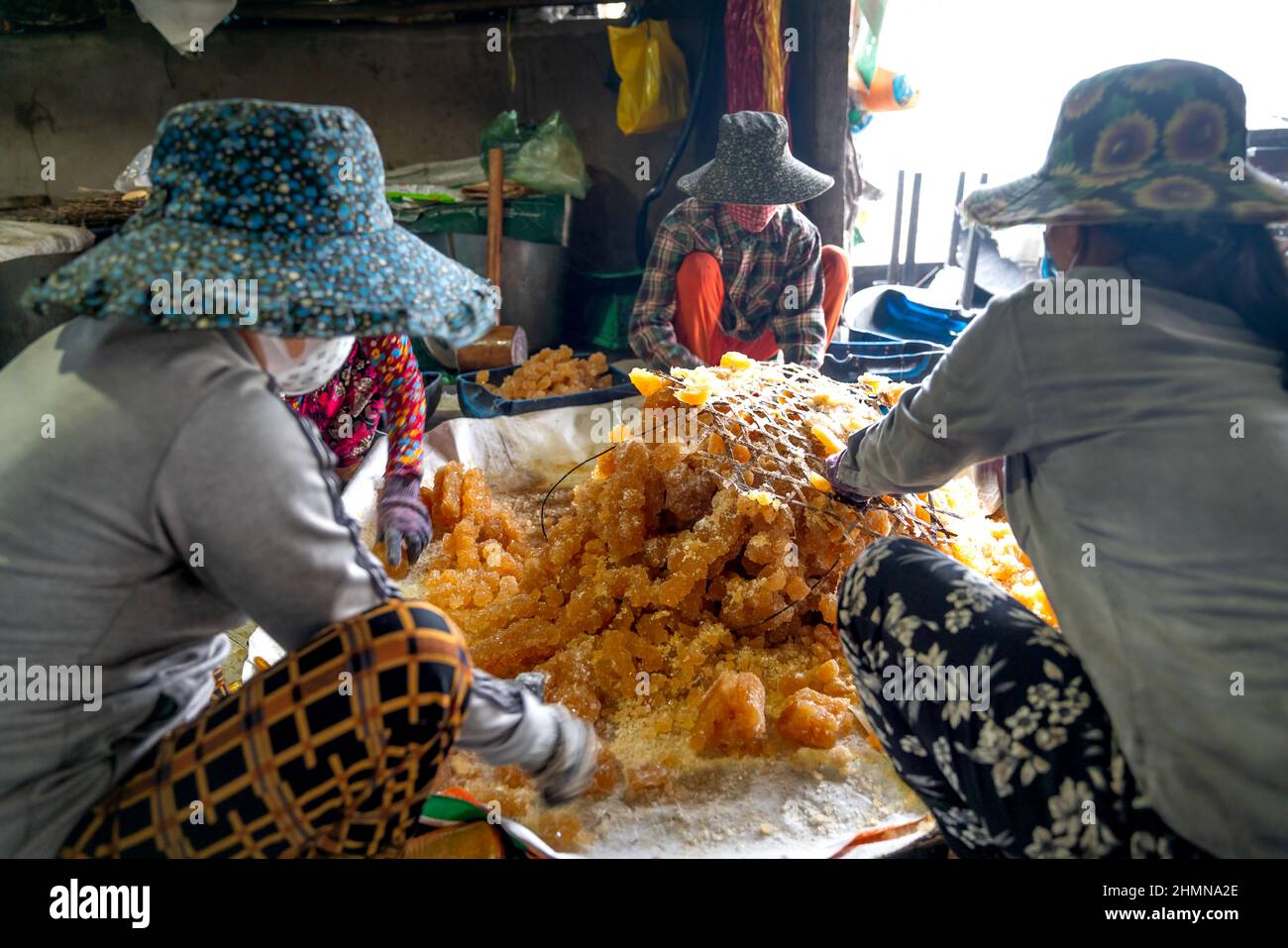 Manual sugar furnace, Quang Ngai province, Vietnam - January 1, 2022 ...