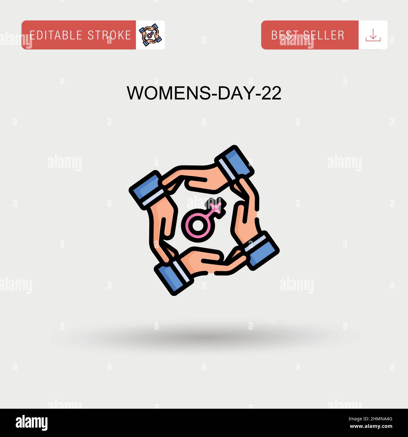 Womens day equality icon Stock Vector Images - Alamy