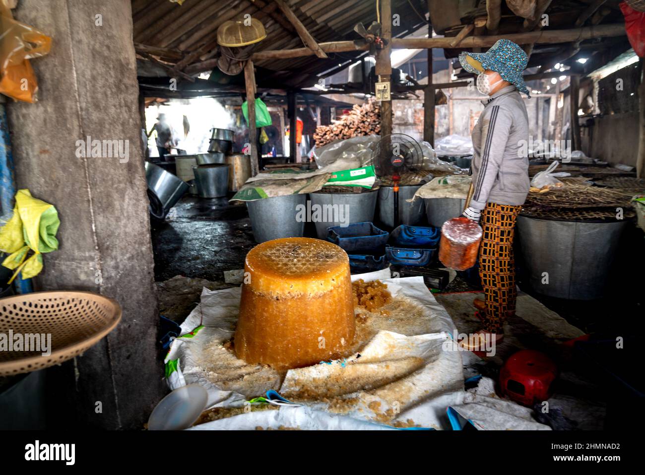 Manual sugar furnace, Quang Ngai province, Vietnam - January 1, 2022 ...