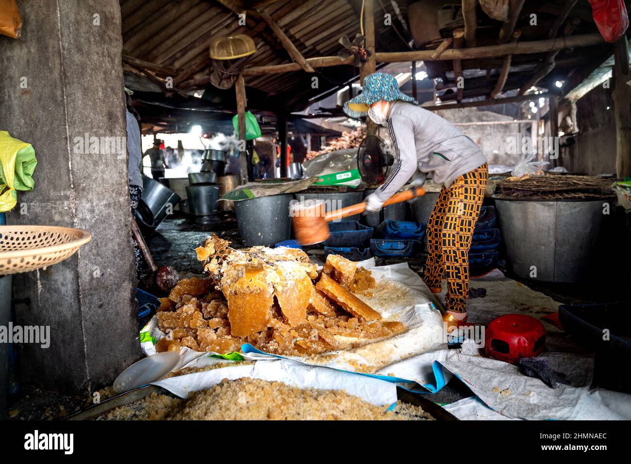 Manual sugar furnace, Quang Ngai province, Vietnam - January 1, 2022 ...