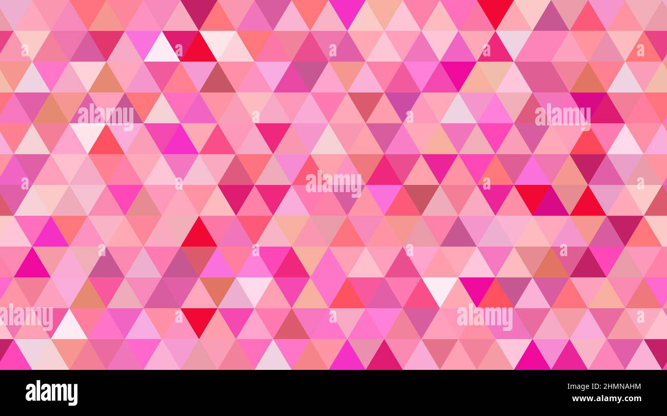 Abstract seamless pattern of colorful equilateral triangles. Geometric ...