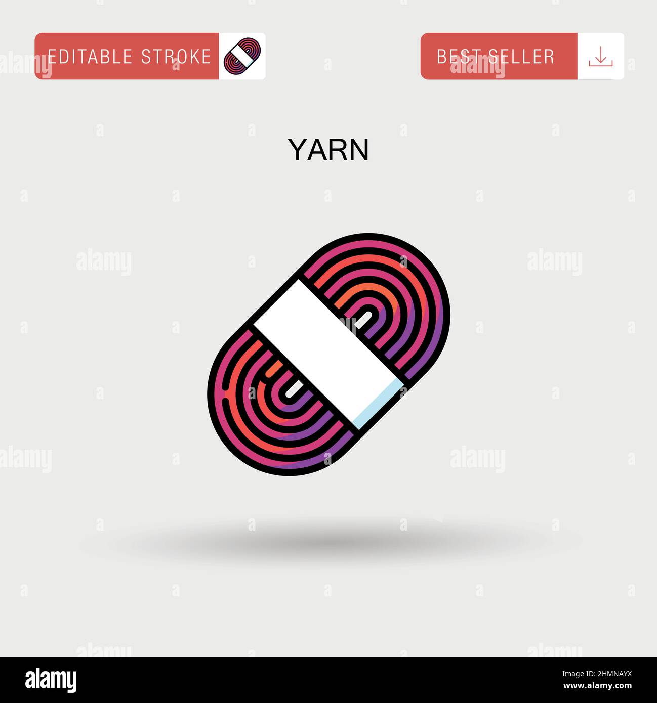 Skein soft yarn knitting Stock Vector Images - Alamy