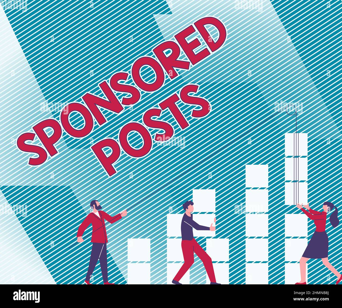Inspiration showing sign Sponsored Posts. Conceptual photo post that a ...