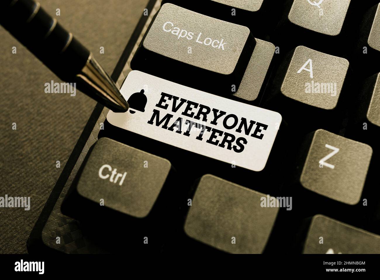 Writing displaying text Everyone Matters. Internet Concept listen to ...