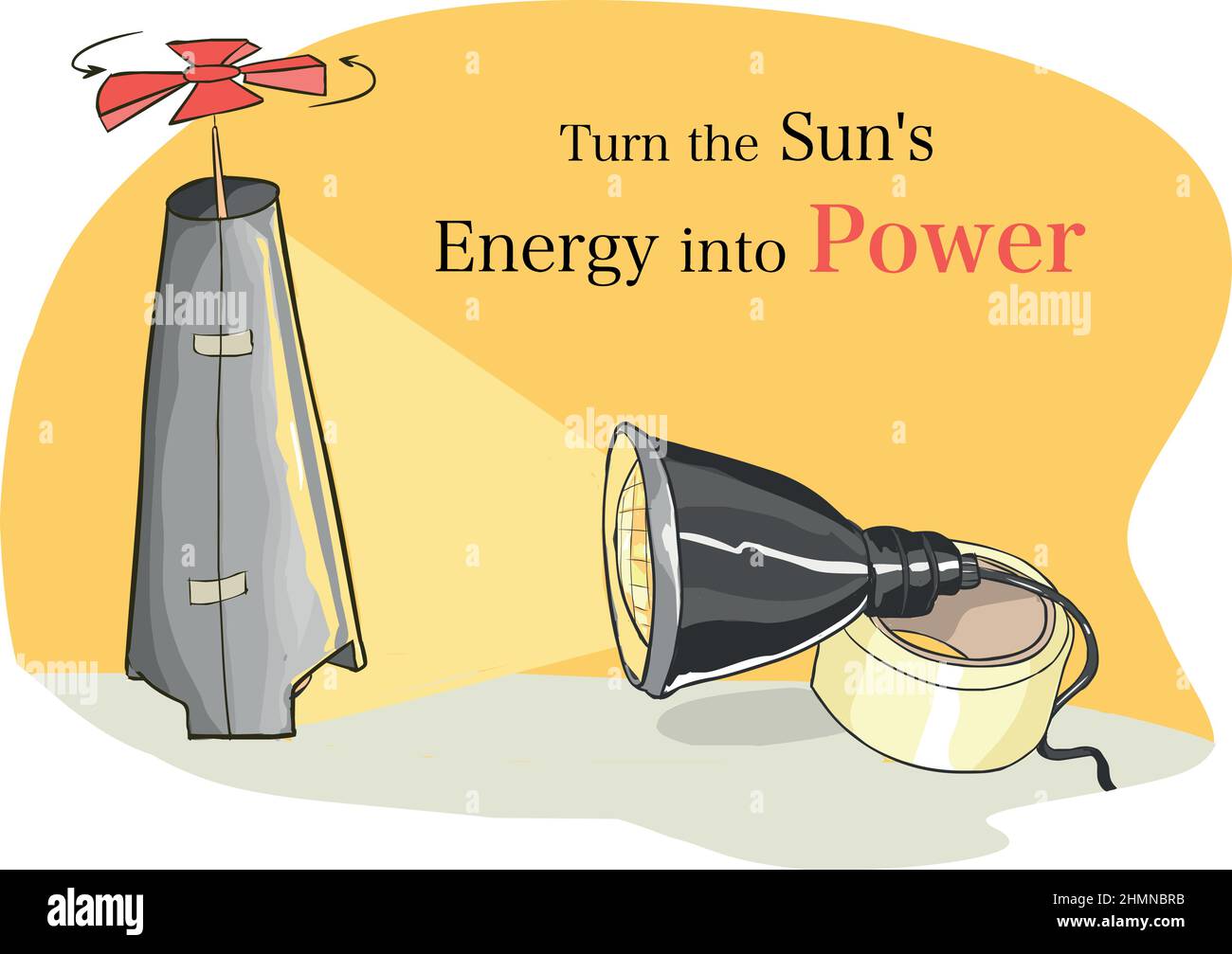 Convert Solar Energy to Power in the Home Environment vector ...