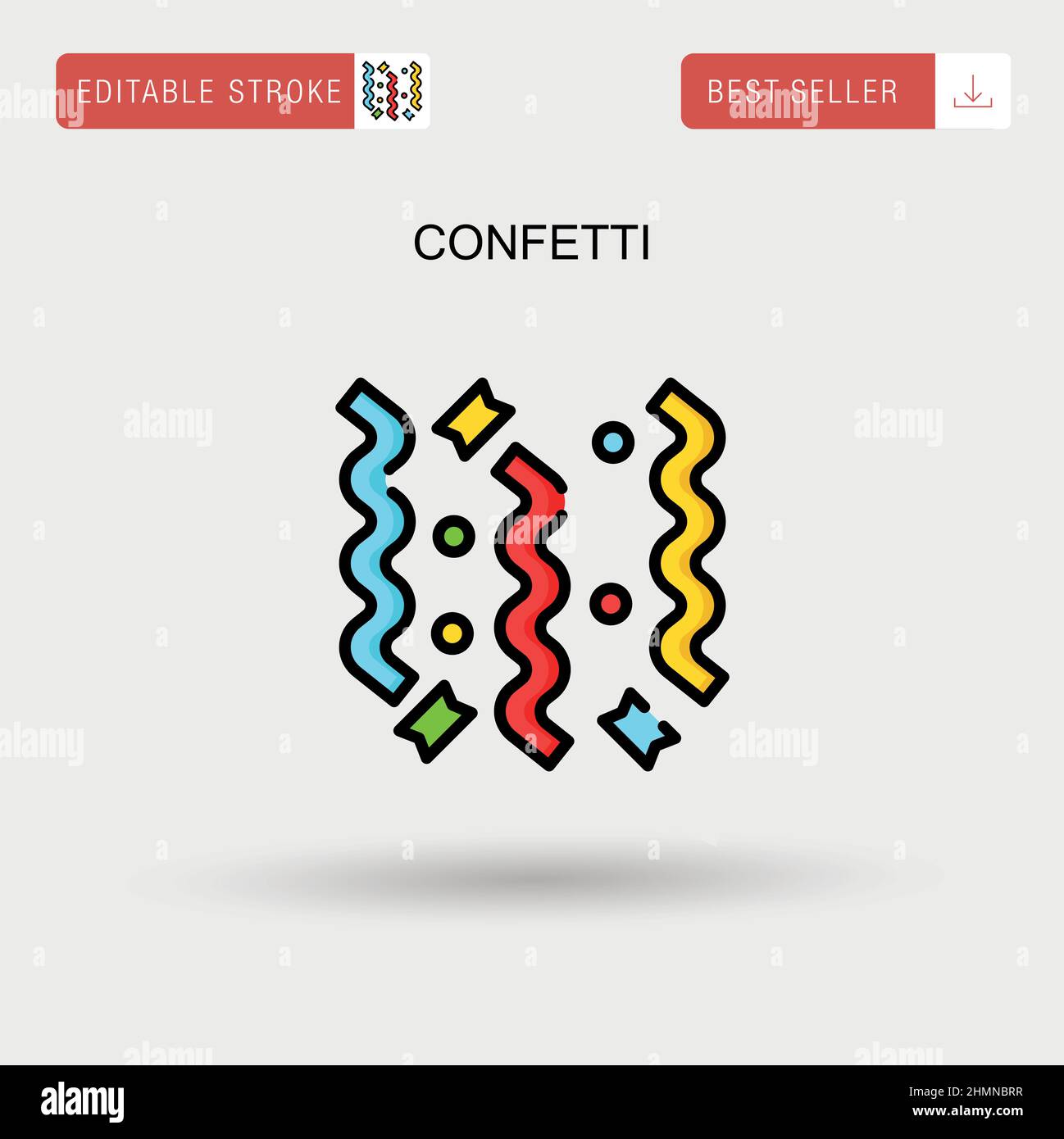 Confetti vector hi-res stock photography and images - Alamy