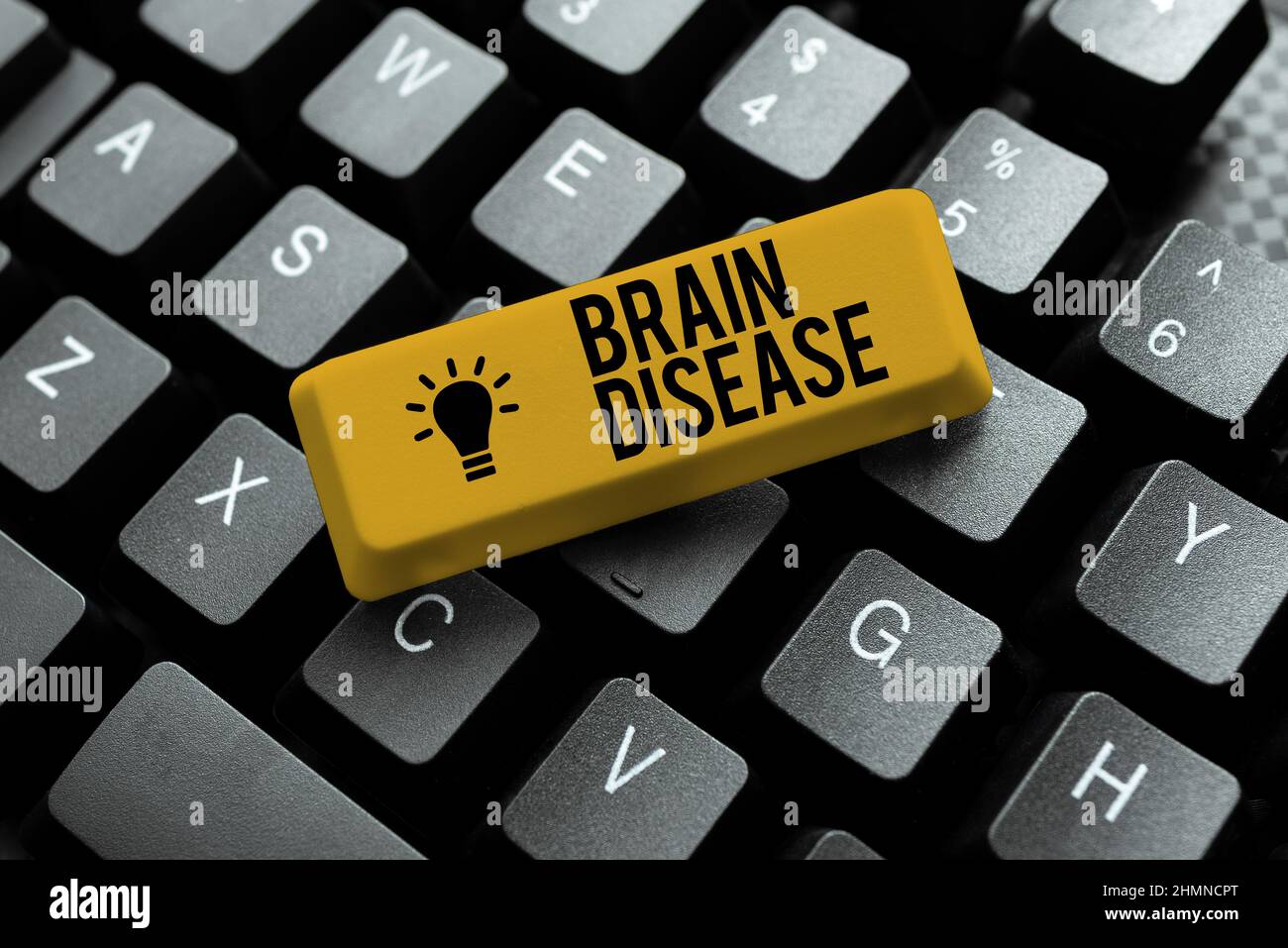 Text caption presenting Brain Disease. Internet Concept a neurological ...