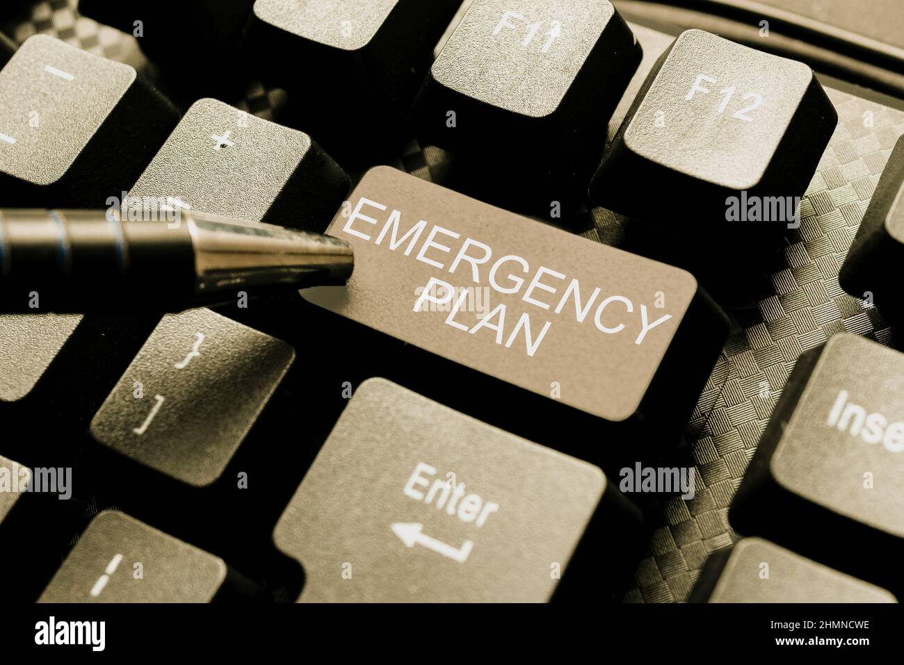 Inspiration showing sign Emergency Plan. Business showcase instructions ...