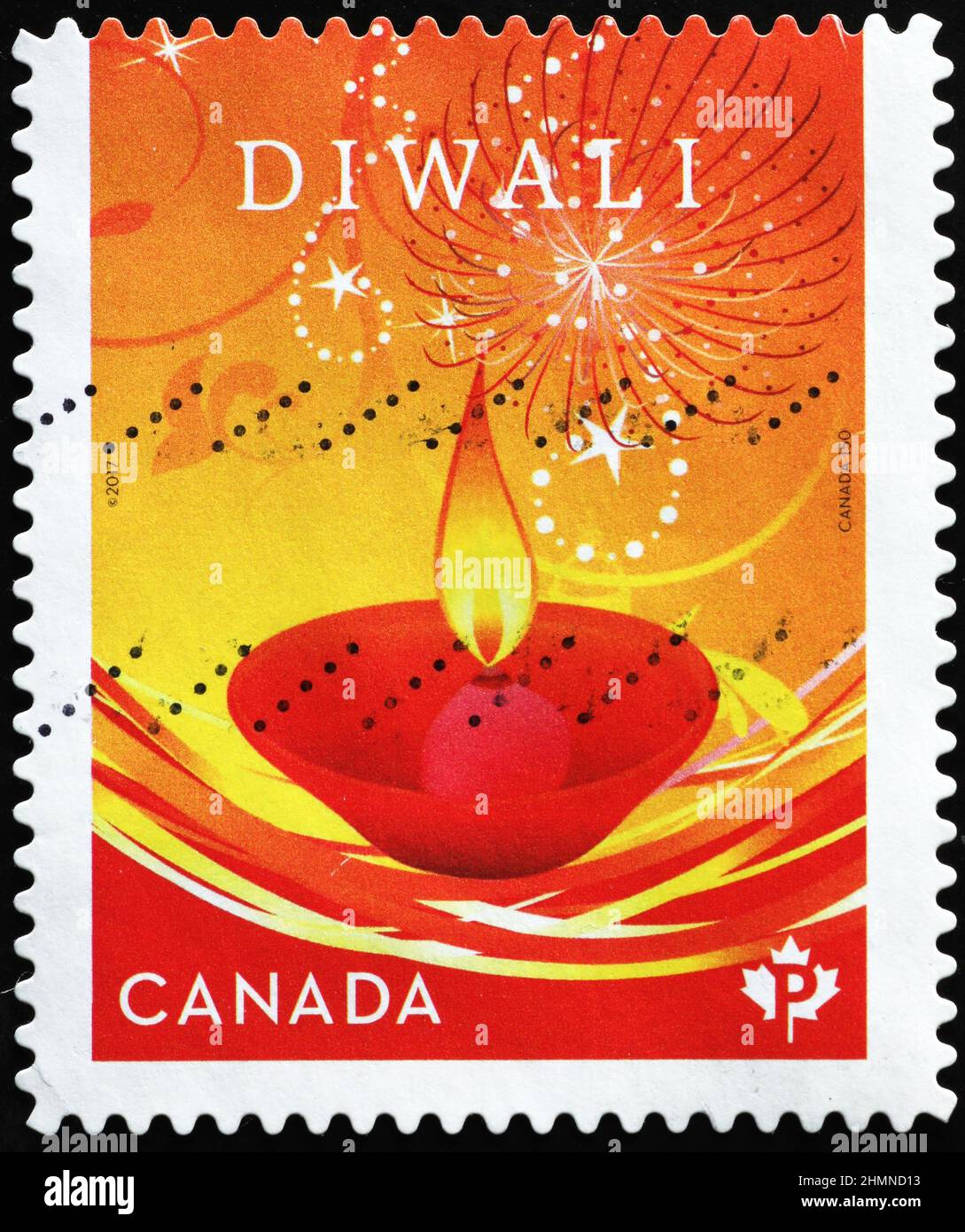 Celebration of Diwali on american postage stamp Stock Photo - Alamy
