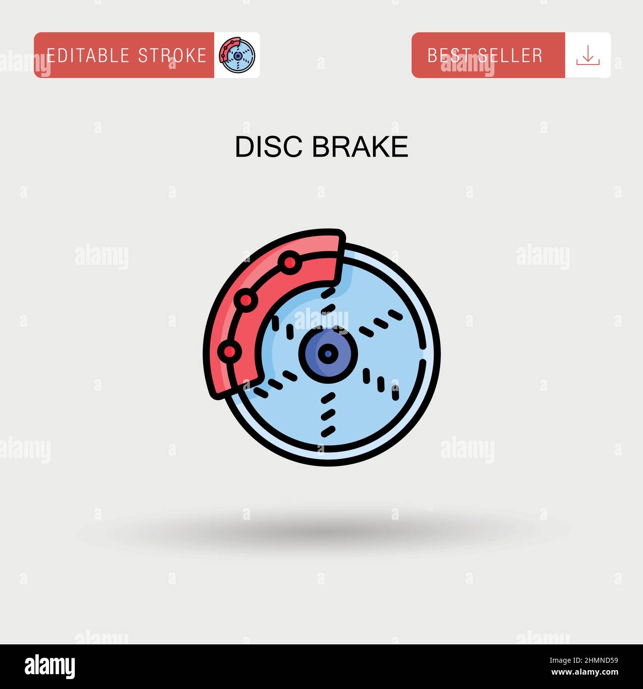 Disc brake Simple vector icon Stock Vector Image & Art - Alamy