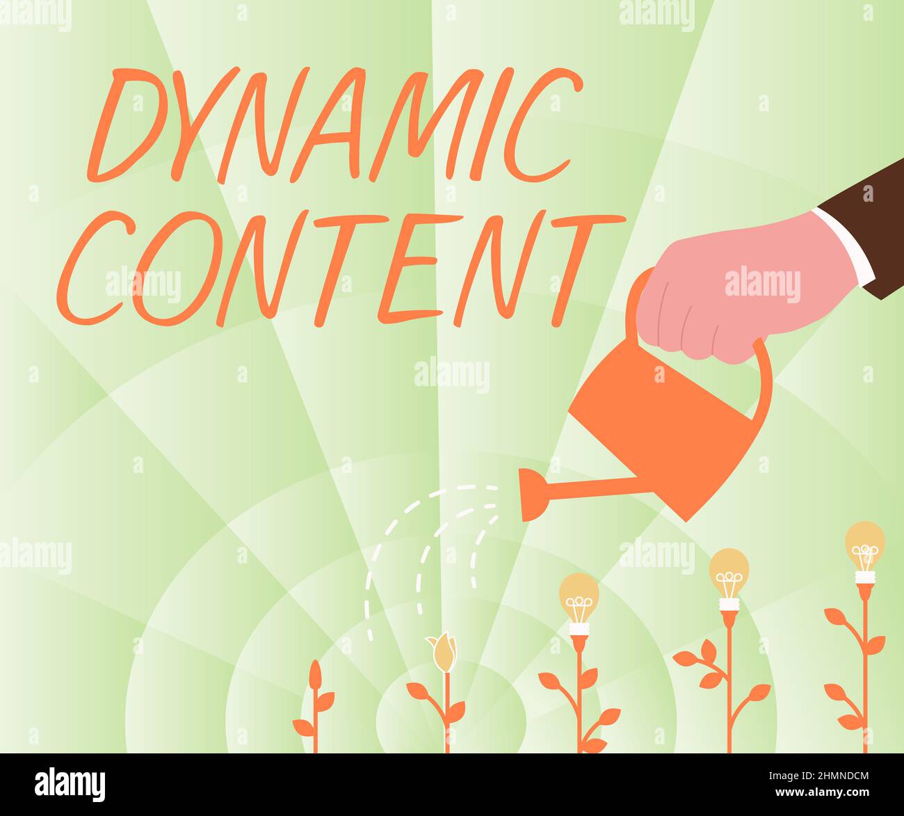 Conceptual display Dynamic Content. Business overview web content that ...