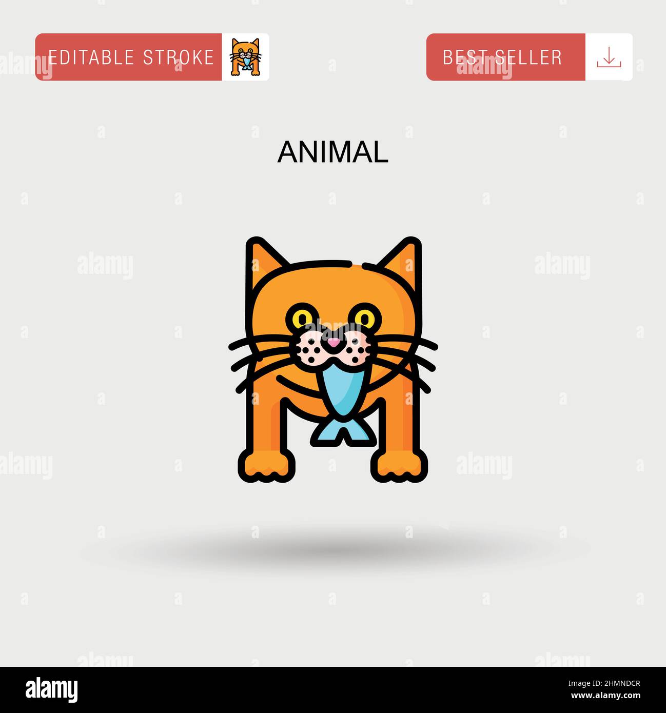 Animal Simple vector icon Stock Vector Image & Art - Alamy