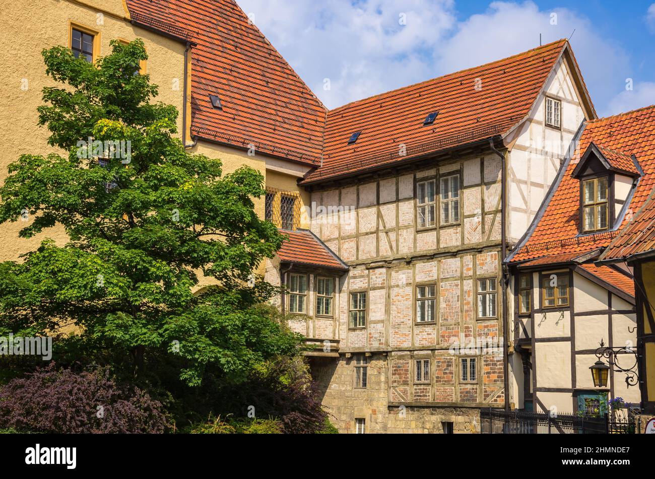 Historical medieval Castle and Collegiate buildings on Schlossberg ...