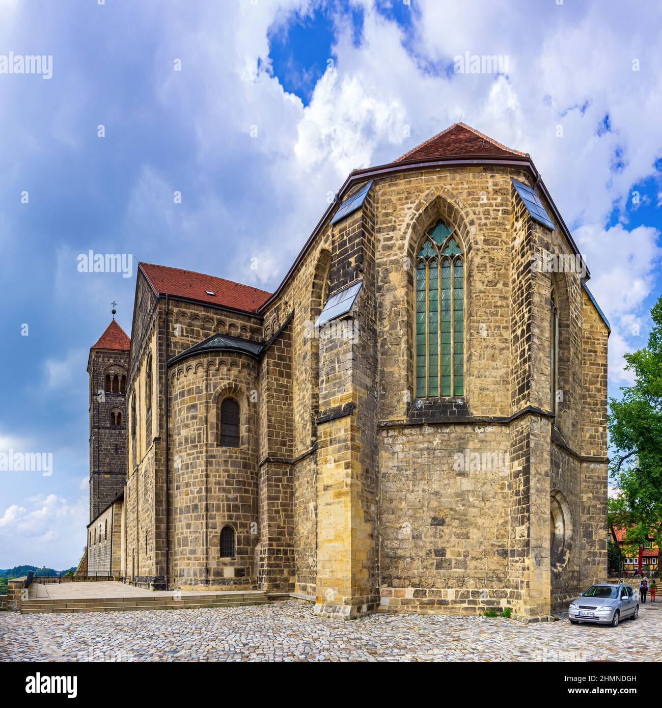 Quedlinburg, Saxony-Anhalt, Germany: Choir side of the Collegiate ...