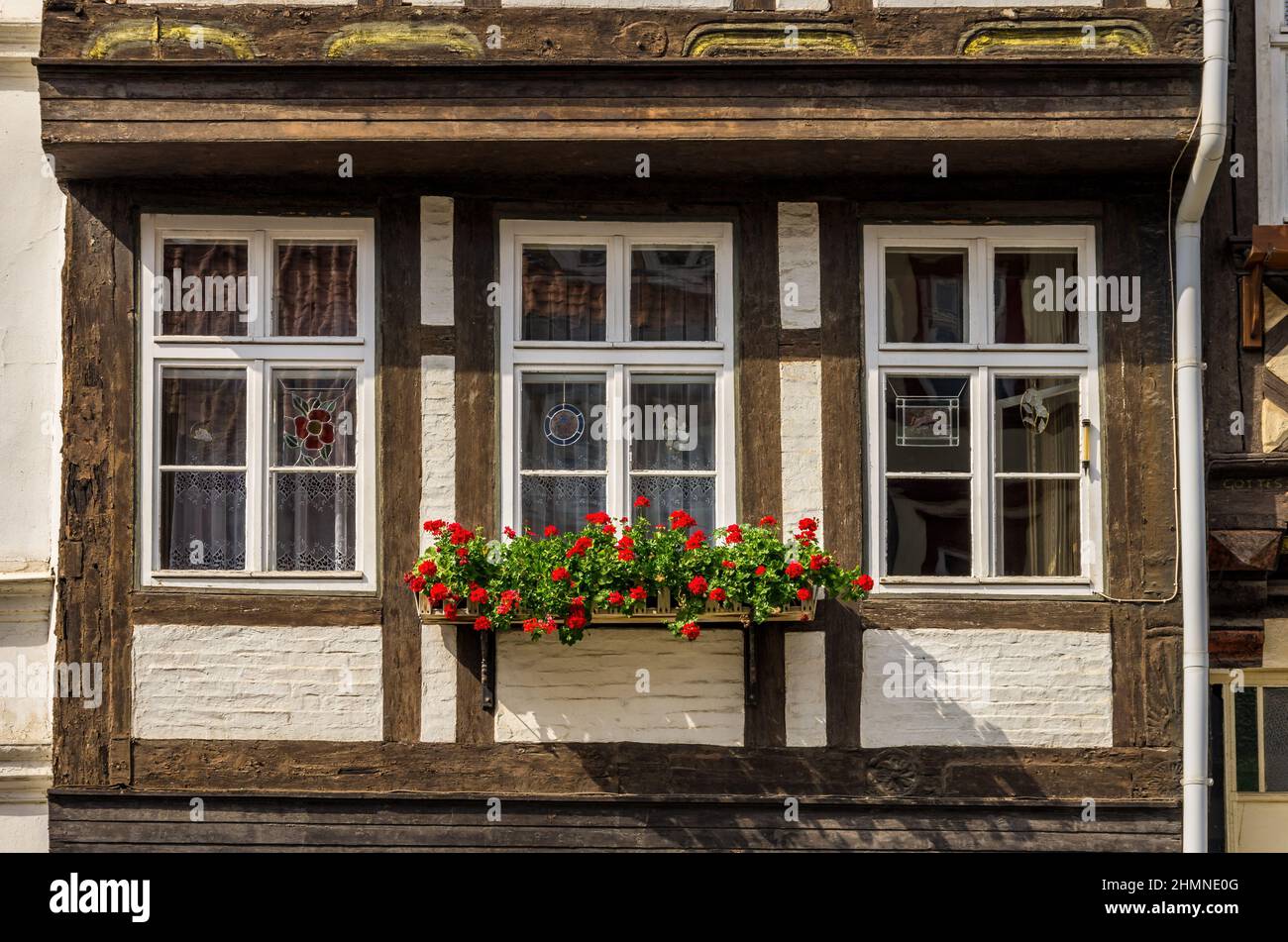 Timber frame house window facade old hi-res stock photography and ...