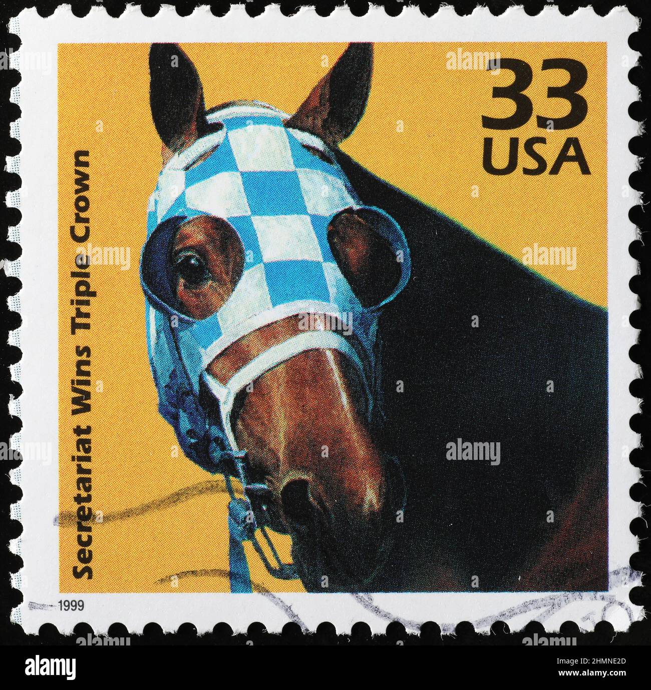 Secretariat horse stamp hi-res stock photography and images - Alamy