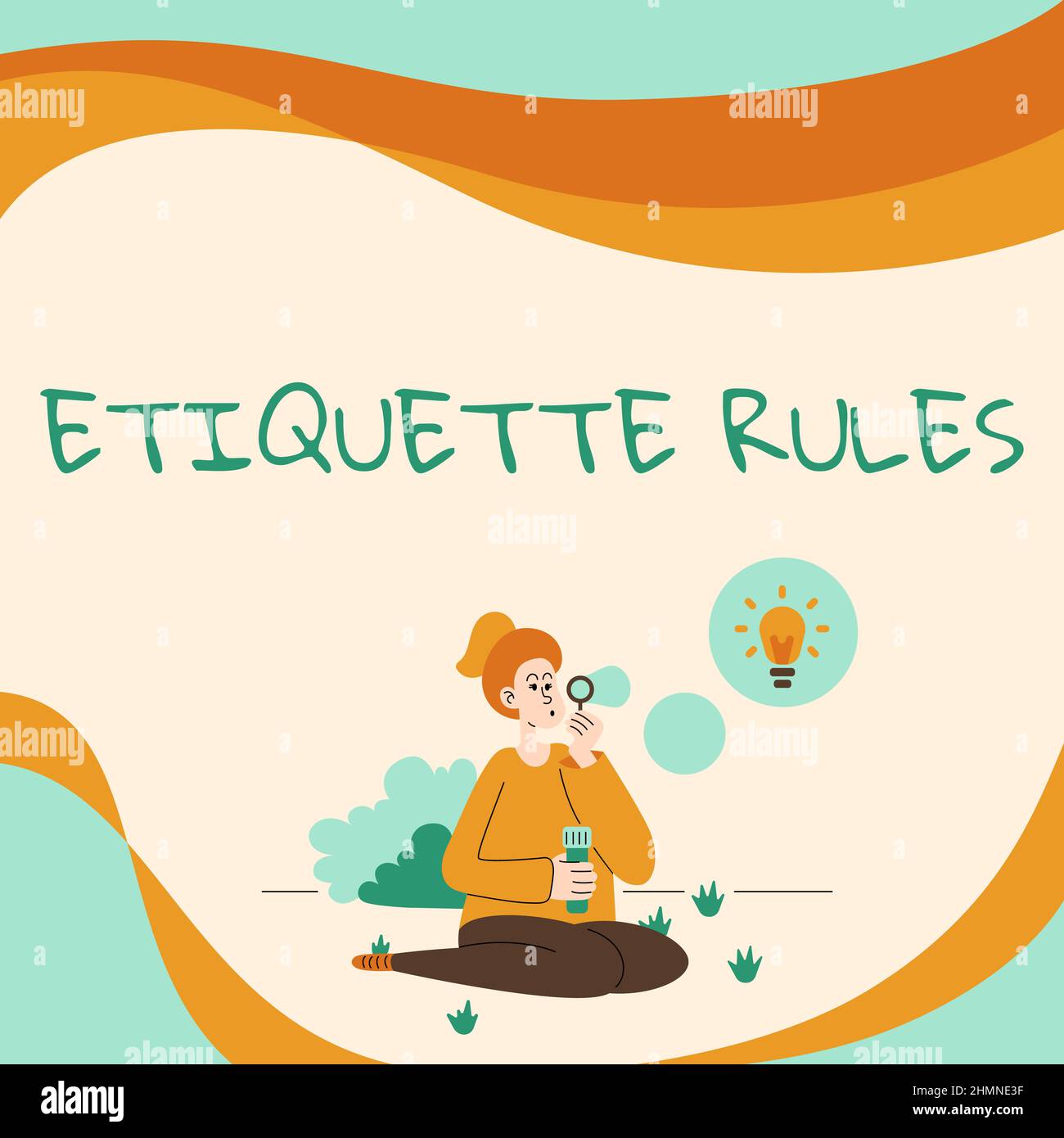 Text caption presenting Etiquette Rules. Business overview customs that ... Text caption presenting Etiquette Rules. Business overview customs that ...