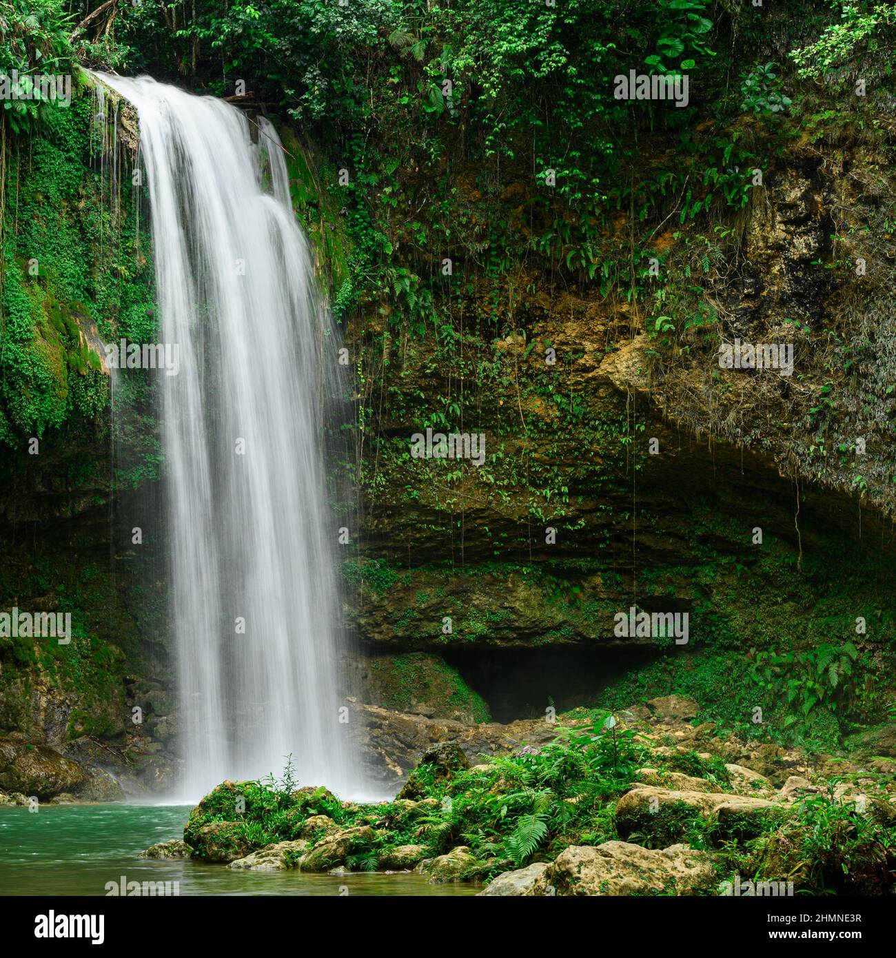 Photo shows huge clean water flowingl. Below is perfectly clear water ...