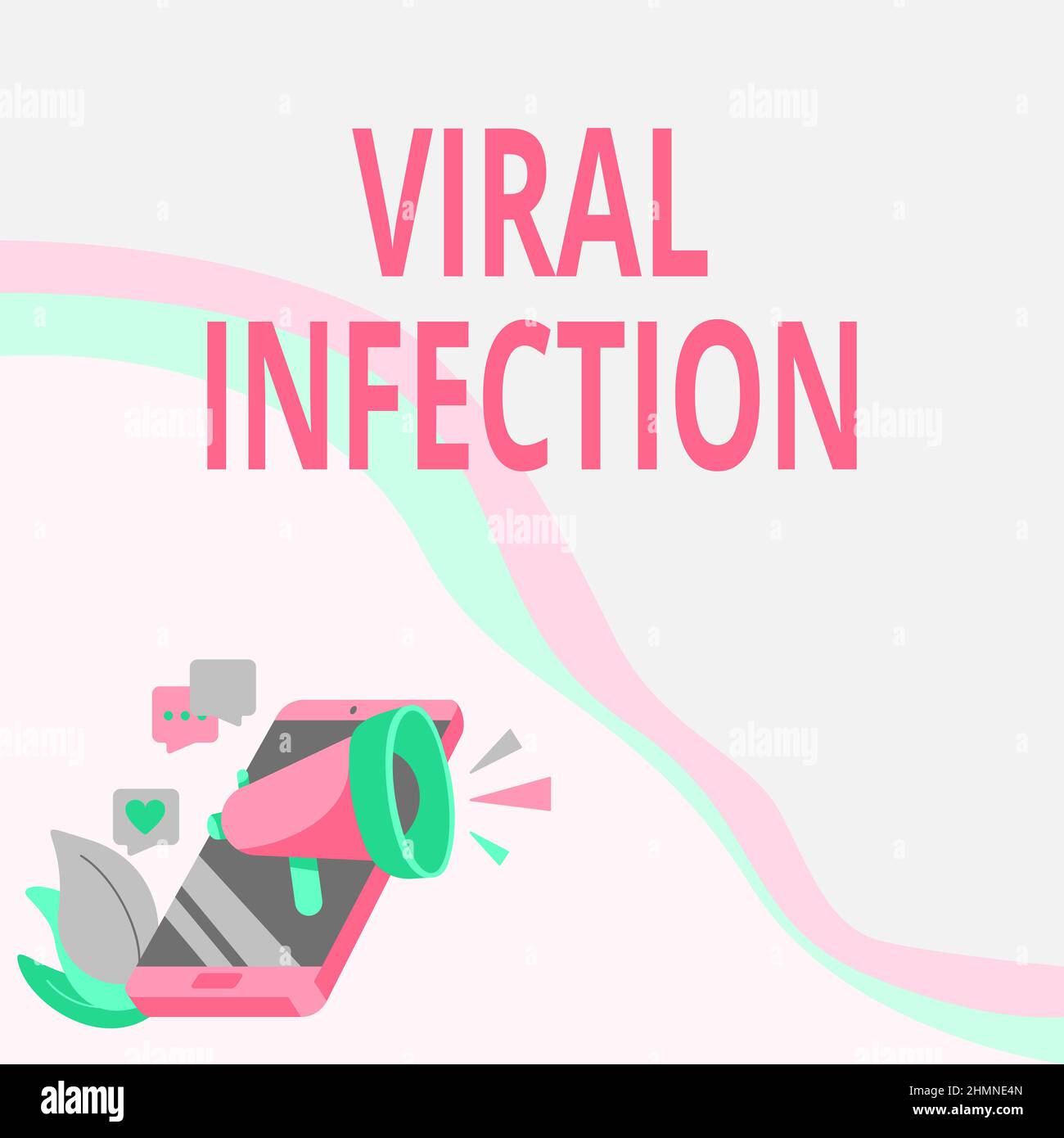 Conceptual caption Viral Infection. Word Written on Viral Infection ...