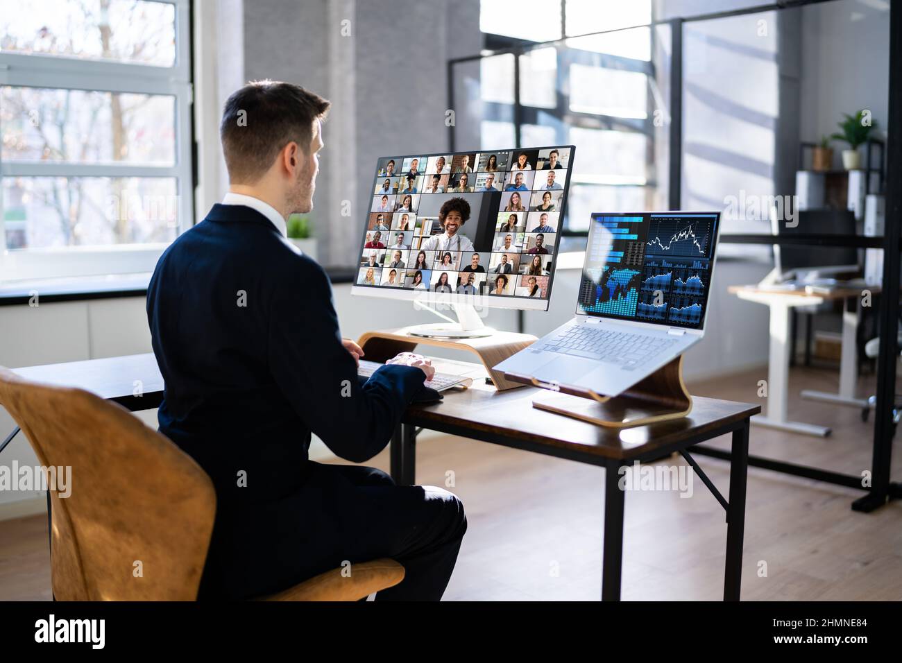 Business presentation on computer hi-res stock photography and images ...
