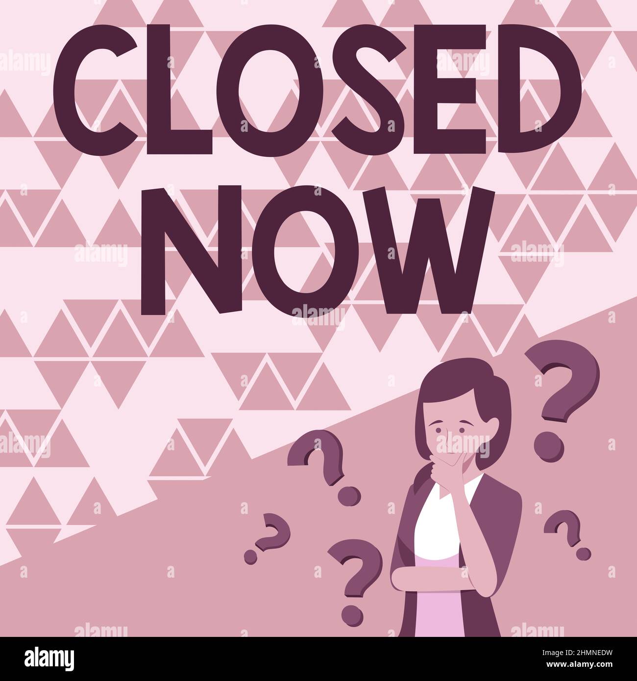 Hand writing sign Closed Now. Business concept of a business having ...