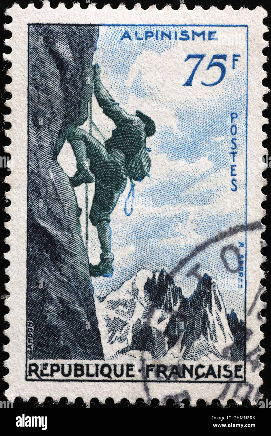 Mountain climber vintage hi-res stock photography and images - Alamy