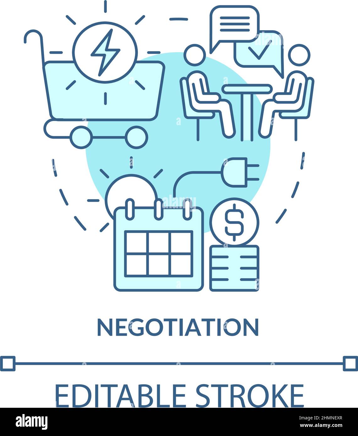 Negotiation offer Stock Vector Images - Alamy