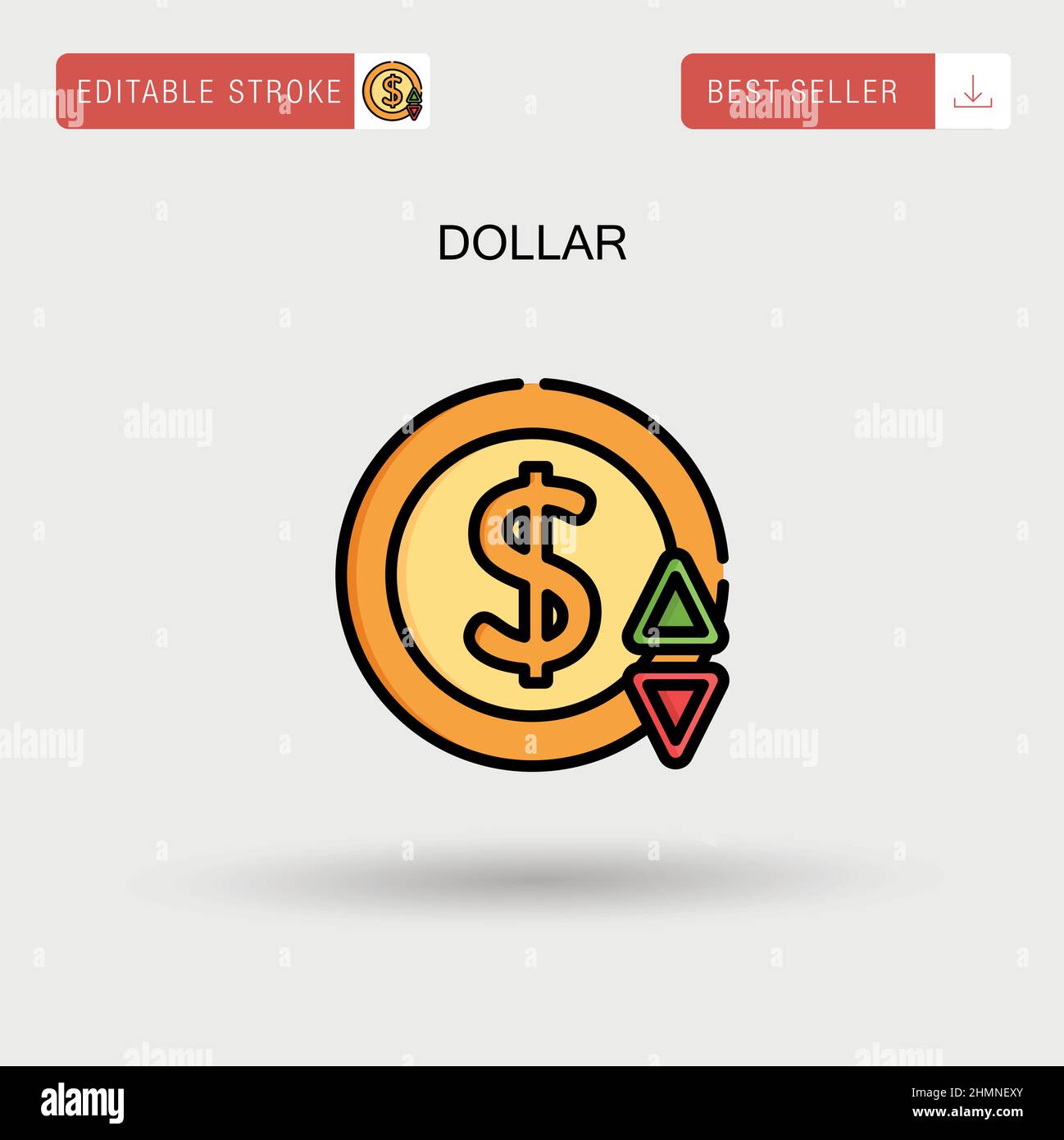 Dollar Simple vector icon Stock Vector Image & Art - Alamy