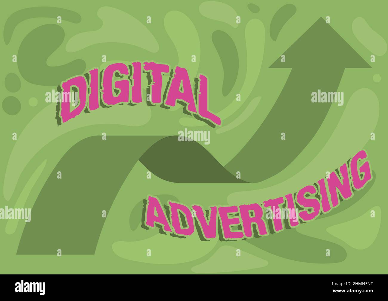 Conceptual caption Digital Advertising. Business approach Online ...