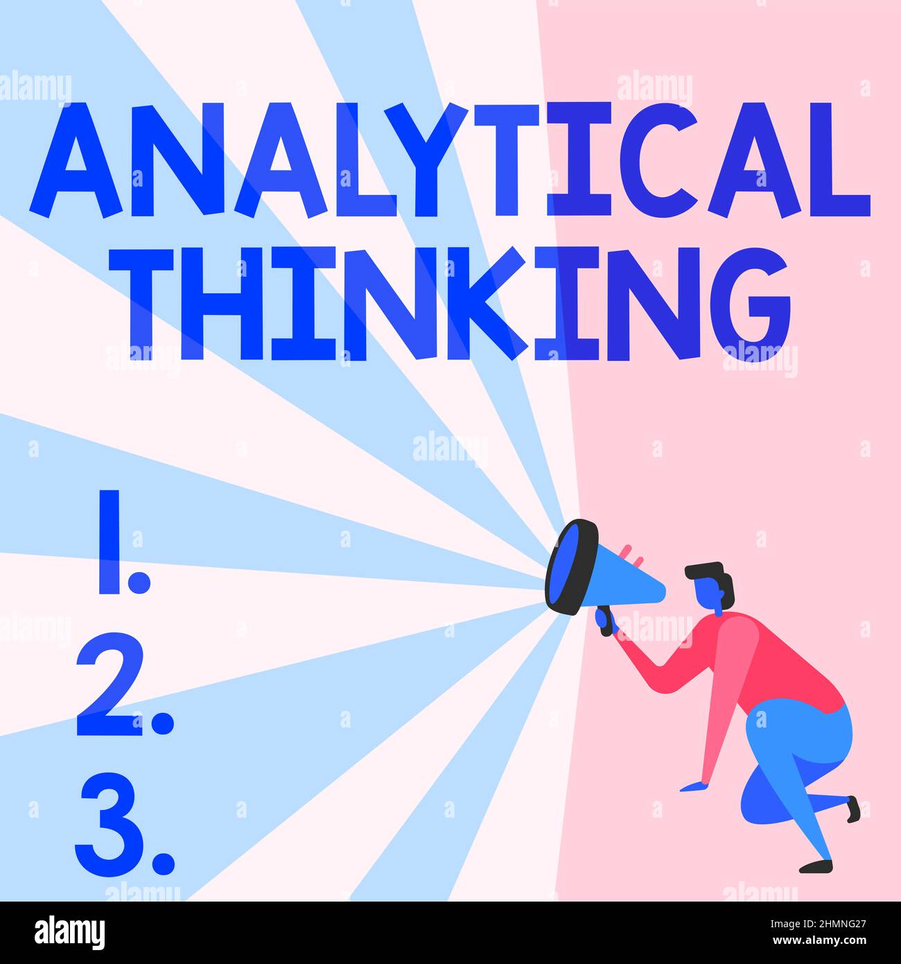 Conceptual display Analytical Thinking. Conceptual photo break down ...