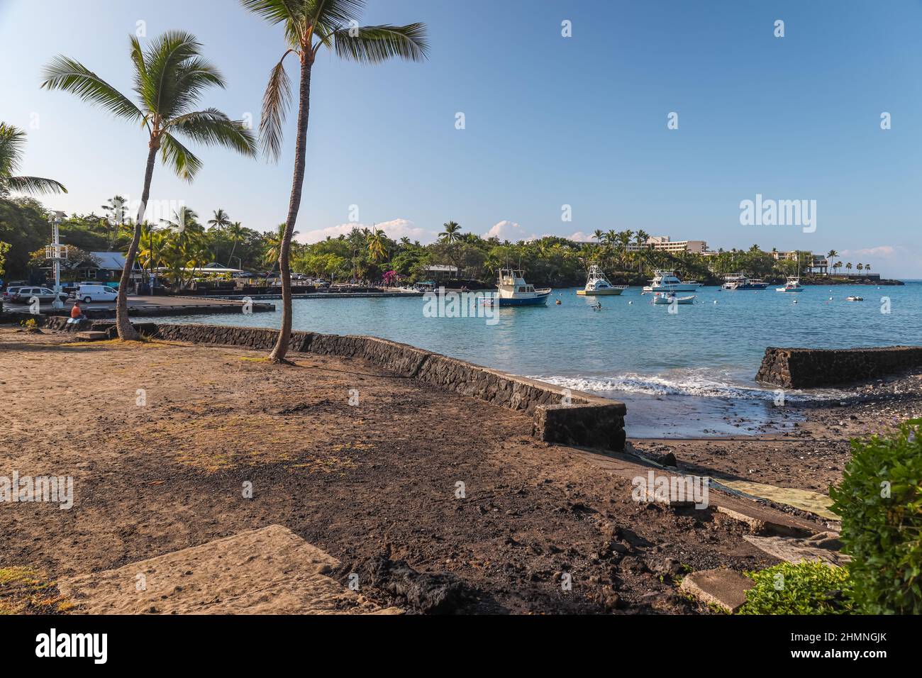 Keauhou Bay on Hawaii's Big Island Stock Photo - Alamy