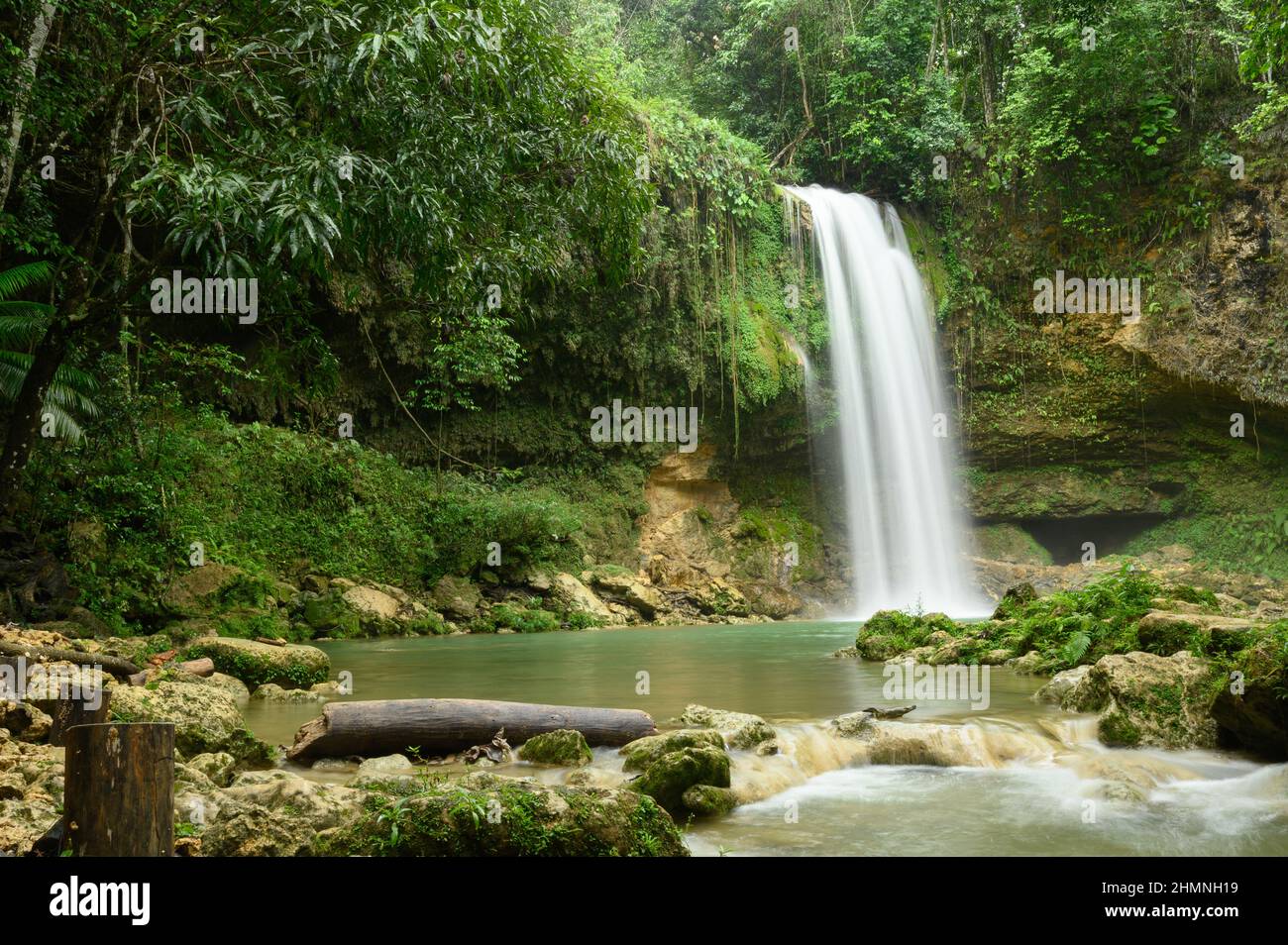 Mountain river waterfall HD. Clean water stream. Below is perfectly ...