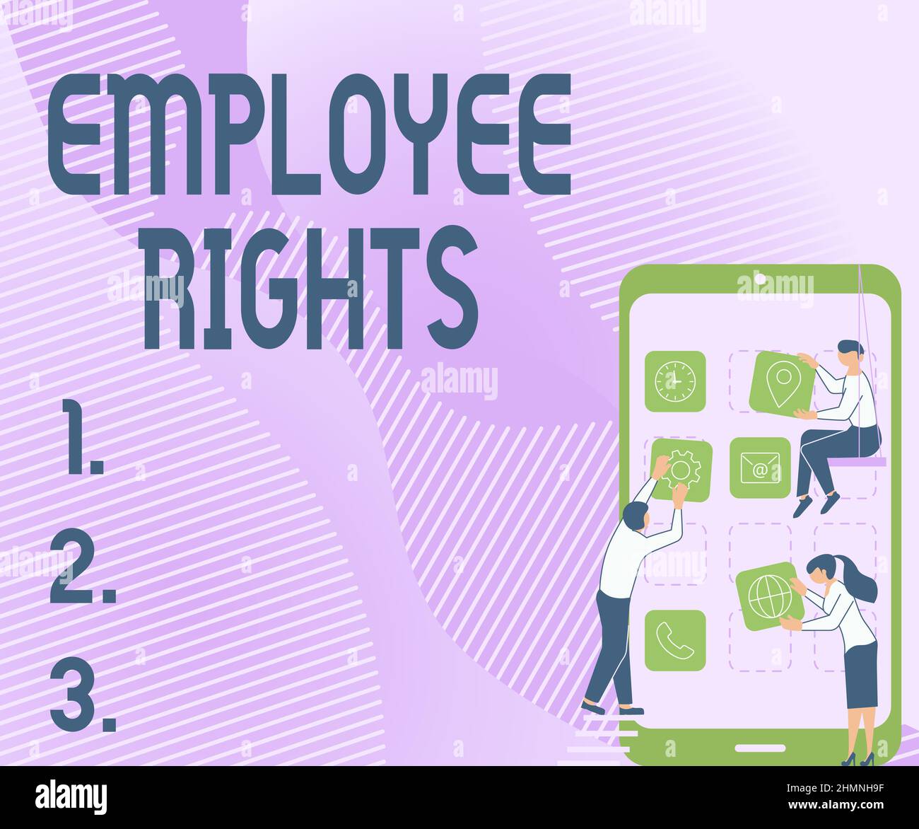 Handwriting text Employee Rights. Business concept All employees have ...