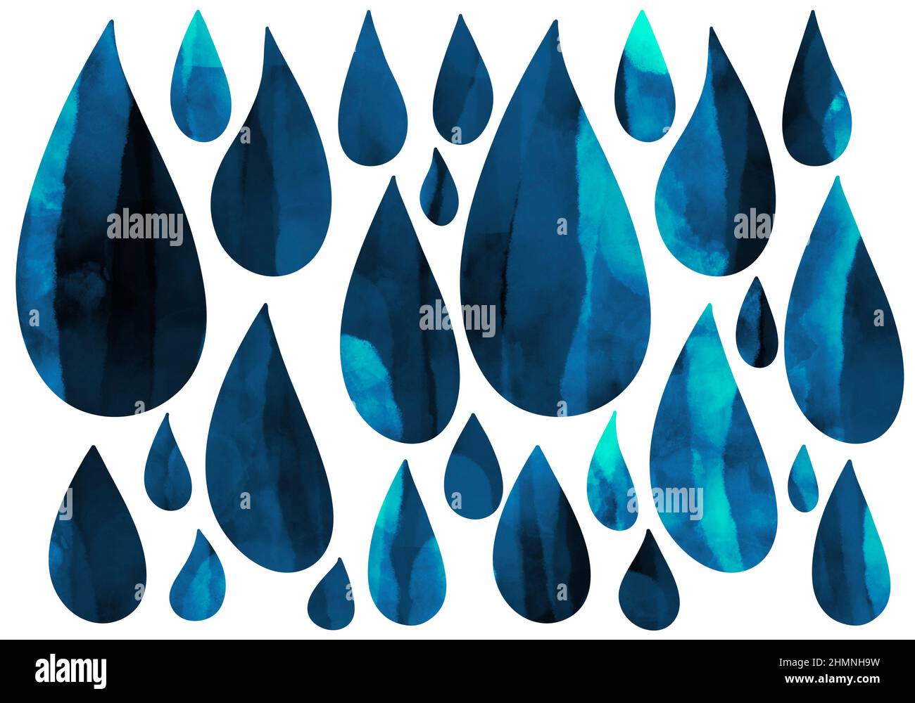 Set with water rain drops for kids and stickers and fabrics and hobbies ...