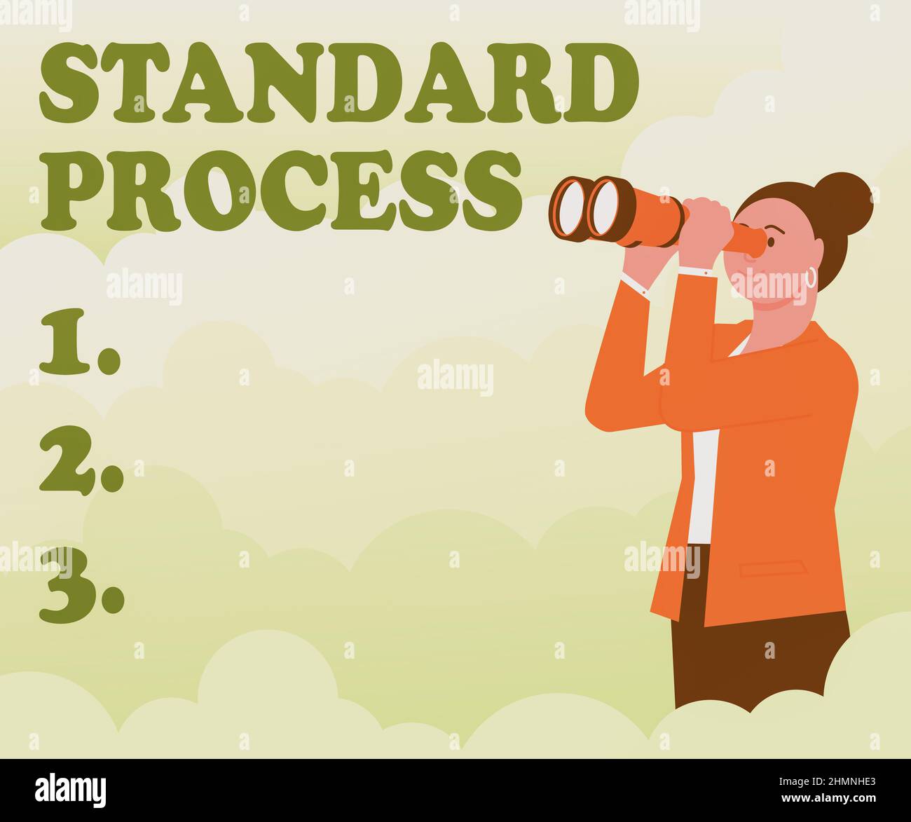Hand writing sign Standard Process. Business showcase rules made to be ...
