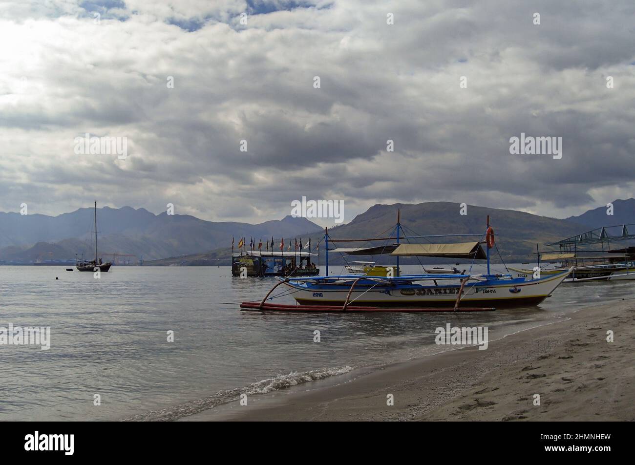 Subic beach at the coast in Olongaipo on the Philippines December 6 ...