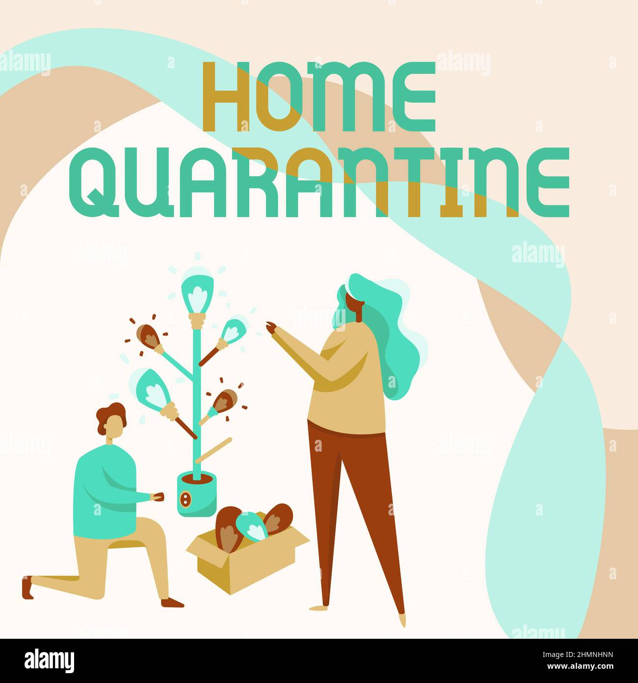 Inspiration showing sign Home Quarantine. Word Written on Encountered a ...