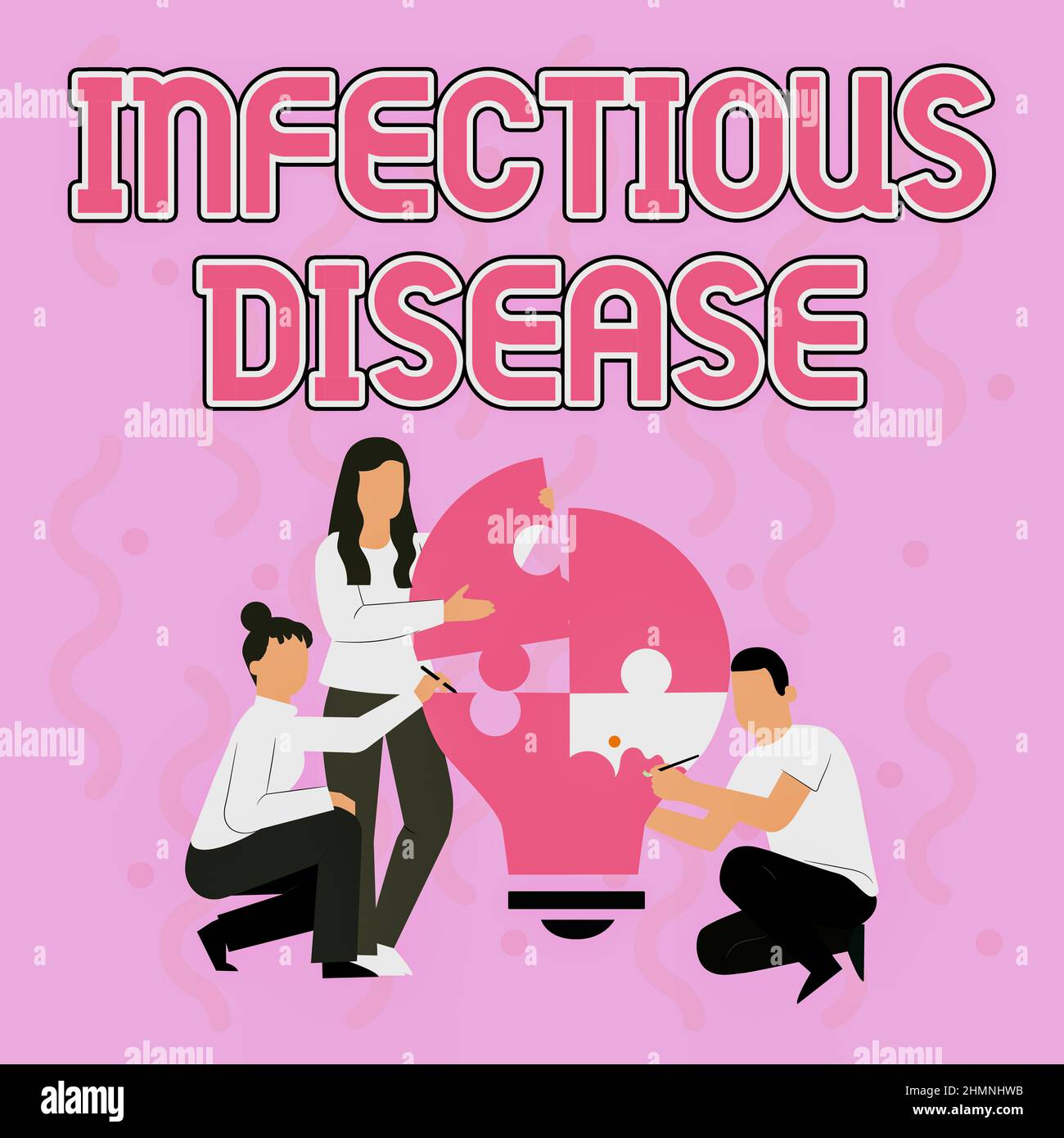 Hand writing sign Infectious Disease. Business showcase caused by ...