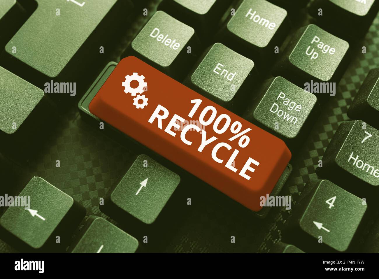 Handwriting text 100 Percent Recycle. Word Written on Set of ...