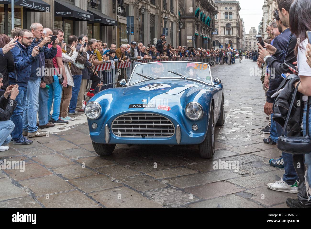 MILAN, ITALY - MAY 19, 2018: This is the AC ACE on the retro parade of ...