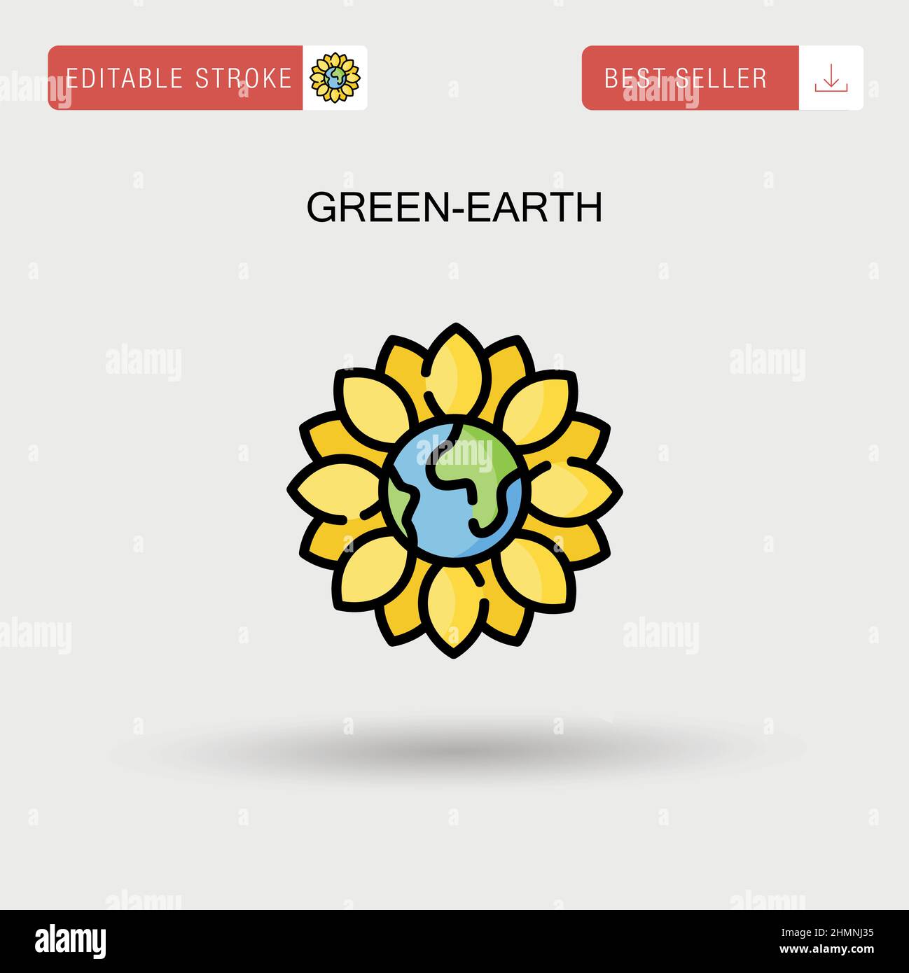 Earth globe green sustainability Stock Vector Images - Alamy