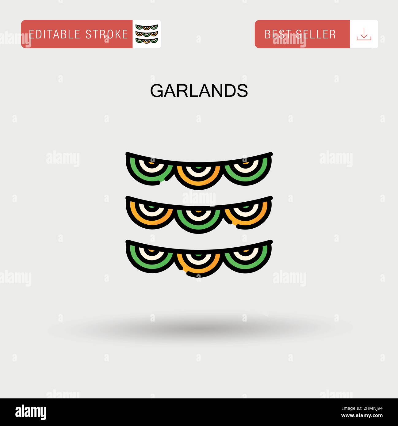 Christmas fair garlands hanging hi-res stock photography and images - Alamy