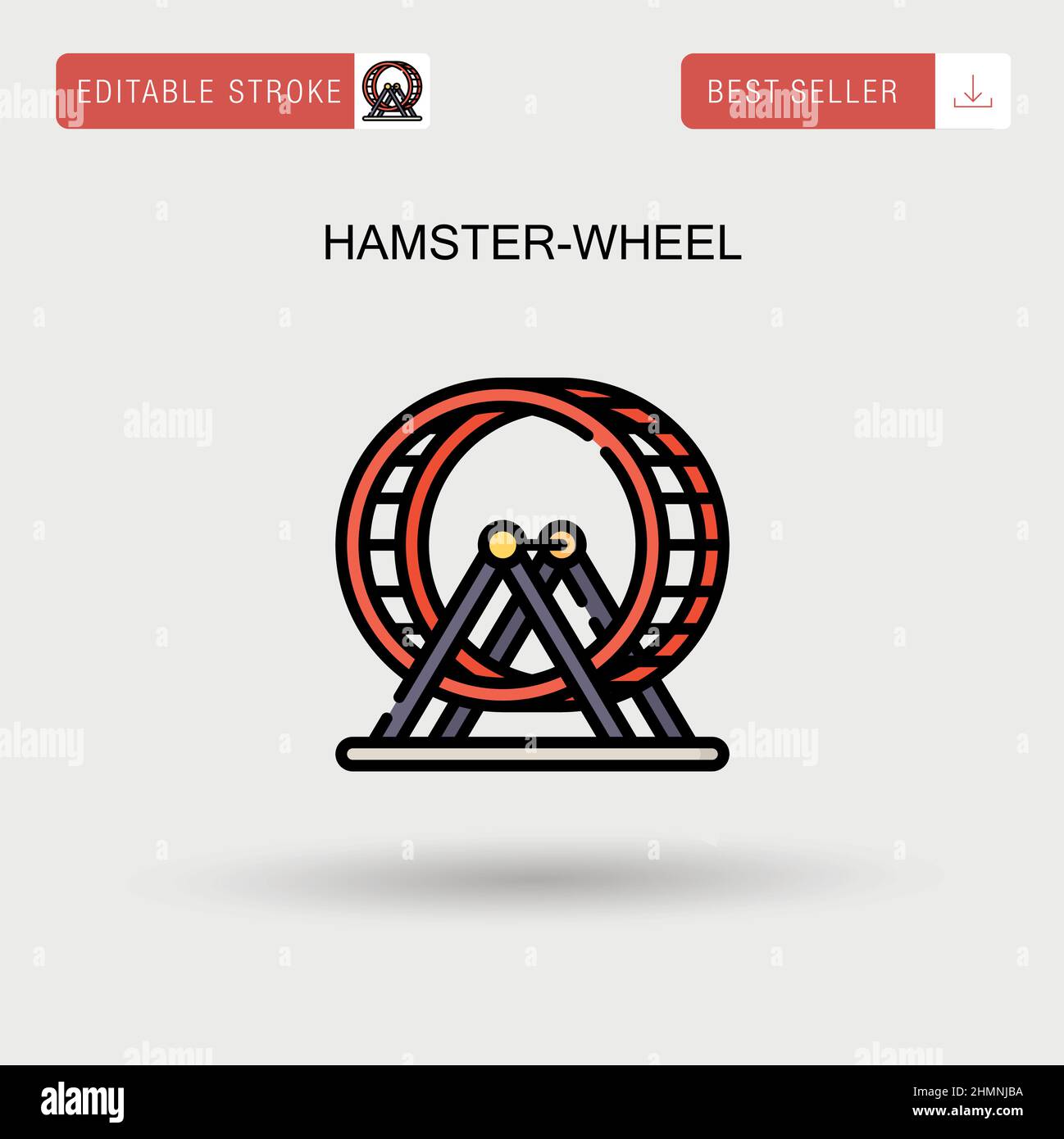 Hamster-wheel Simple vector icon Stock Vector Image & Art - Alamy