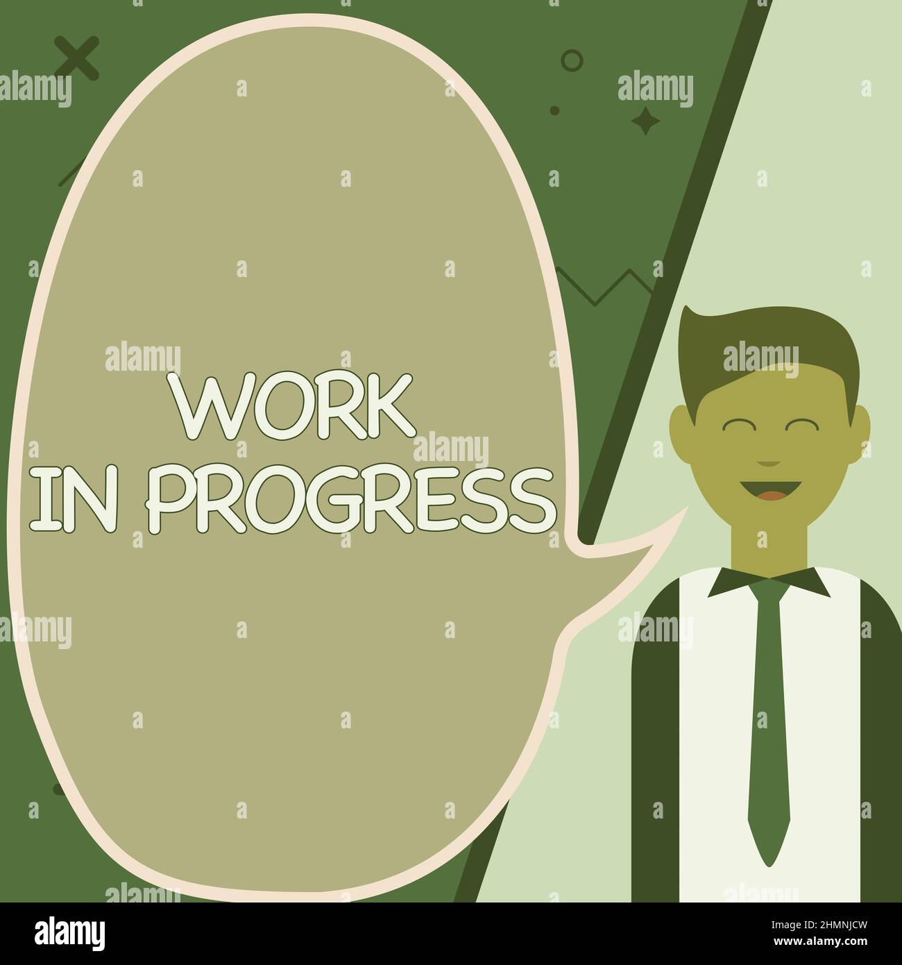 Conceptual display Work In Progress. Business showcase Work In Progress ...