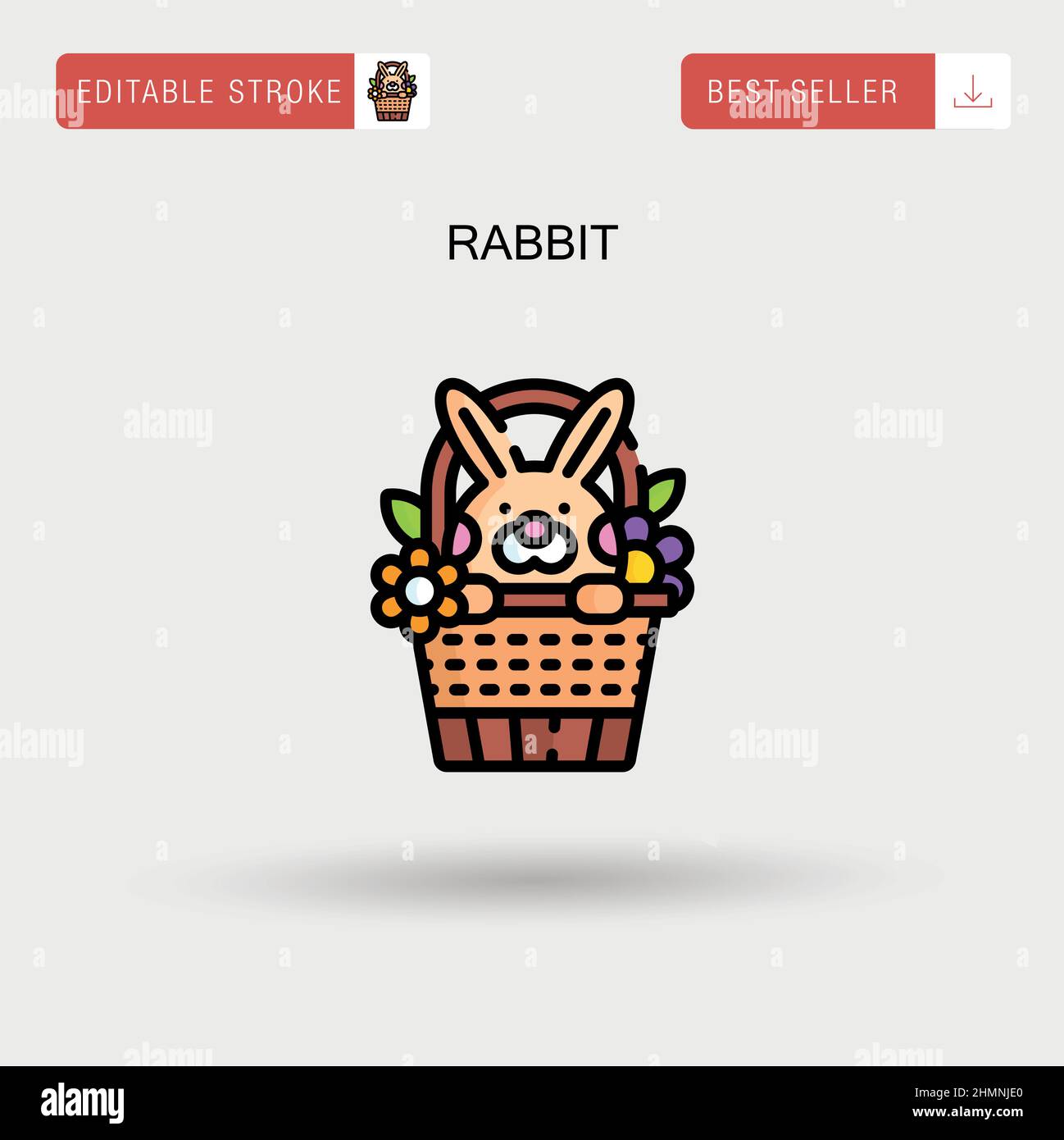 White black rabbits sitting Stock Vector Images - Alamy