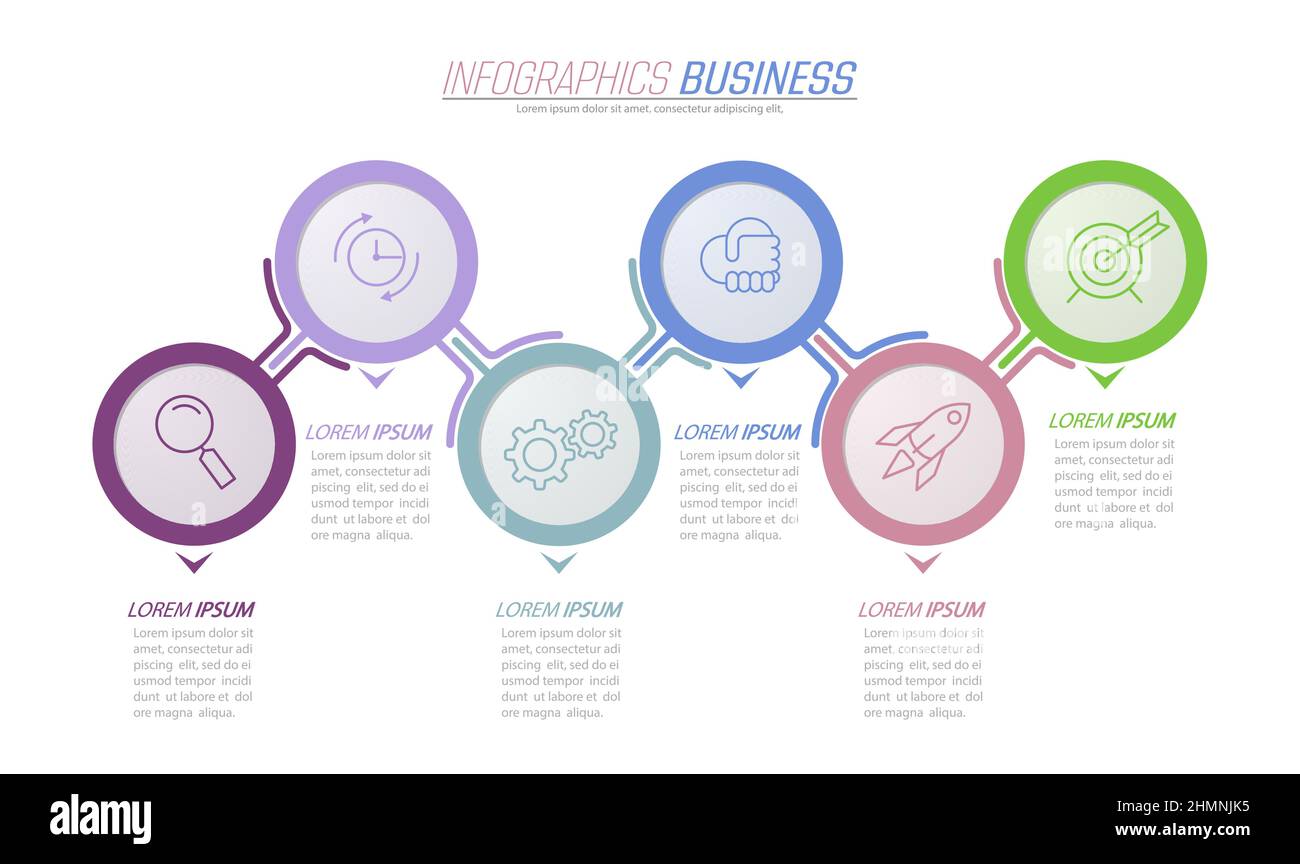 Infographics. Visualization of business data, projects, trainings ...