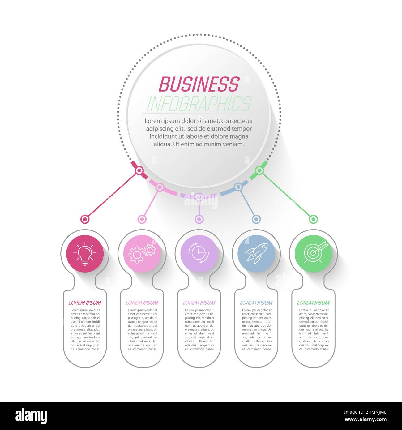Infographics. Visualization of business data, projects, trainings ...